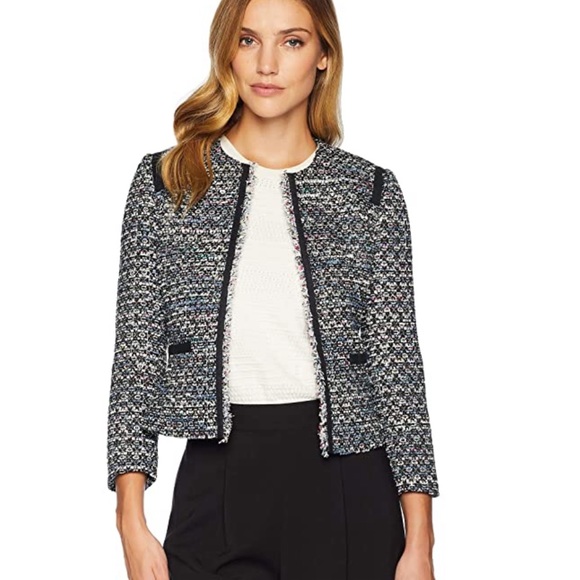 Tahari ASL | Jackets & Coats | New Tahari By Asl Pammy Black White ...